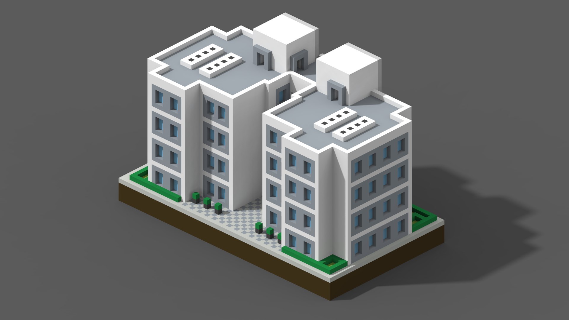 Voxel City Buildings 3D Model - TurboSquid 1275858