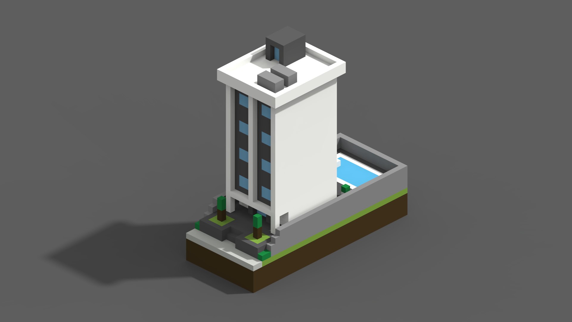 Voxel City Buildings 3D Model - TurboSquid 1275858