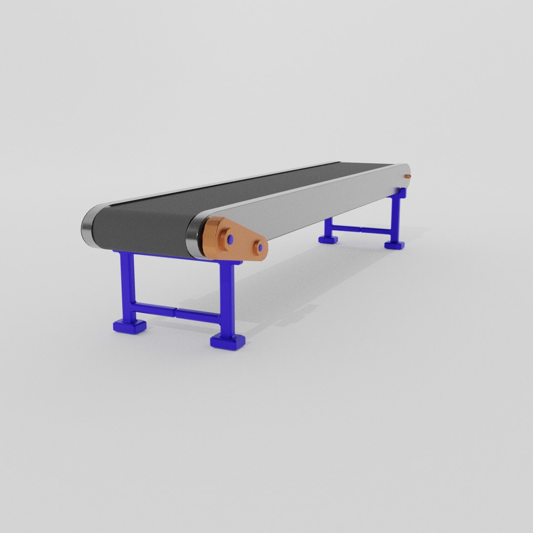 3D Model Belt Conveyor - TurboSquid 1741888