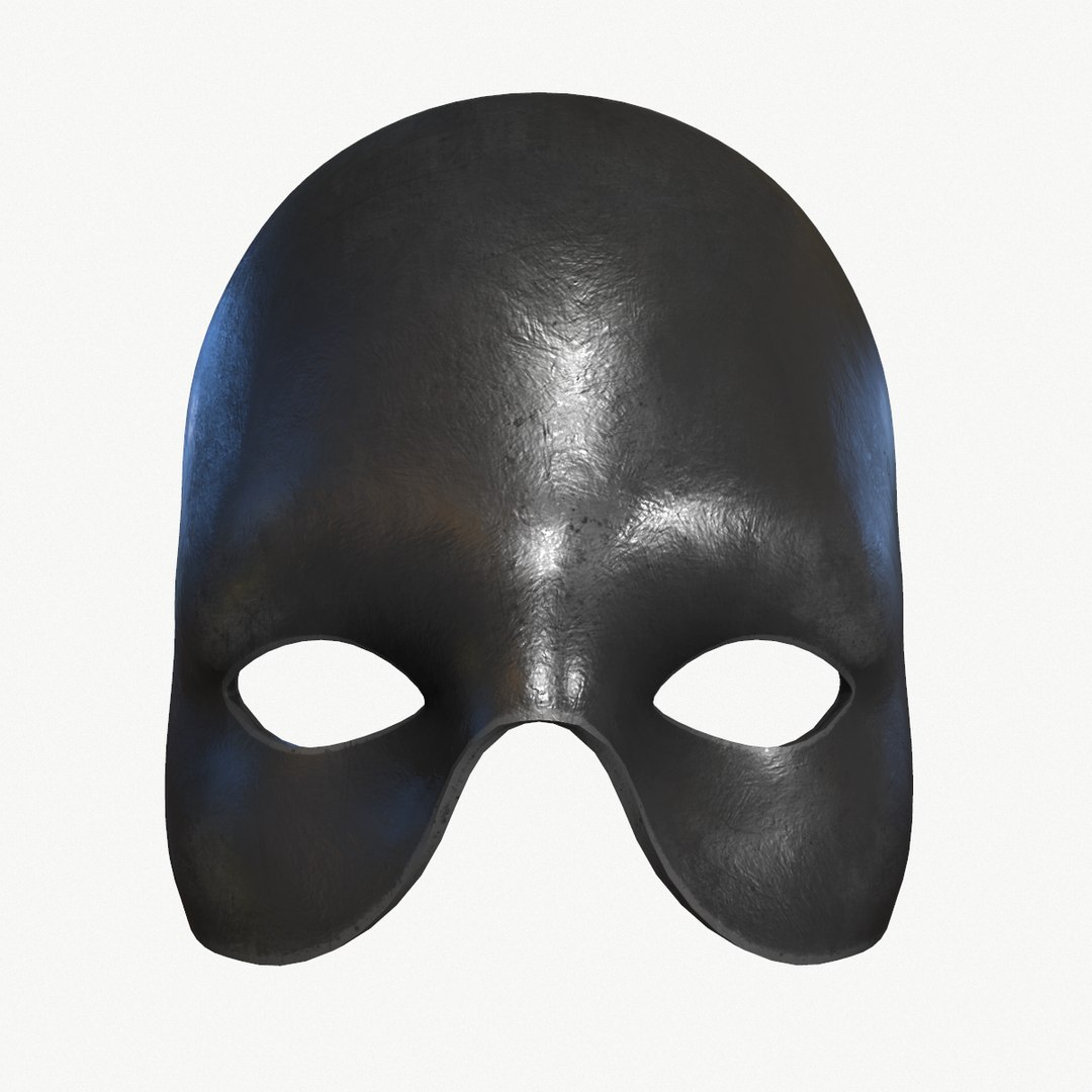 3D Stl Black Mask Model - TurboSquid 1409558