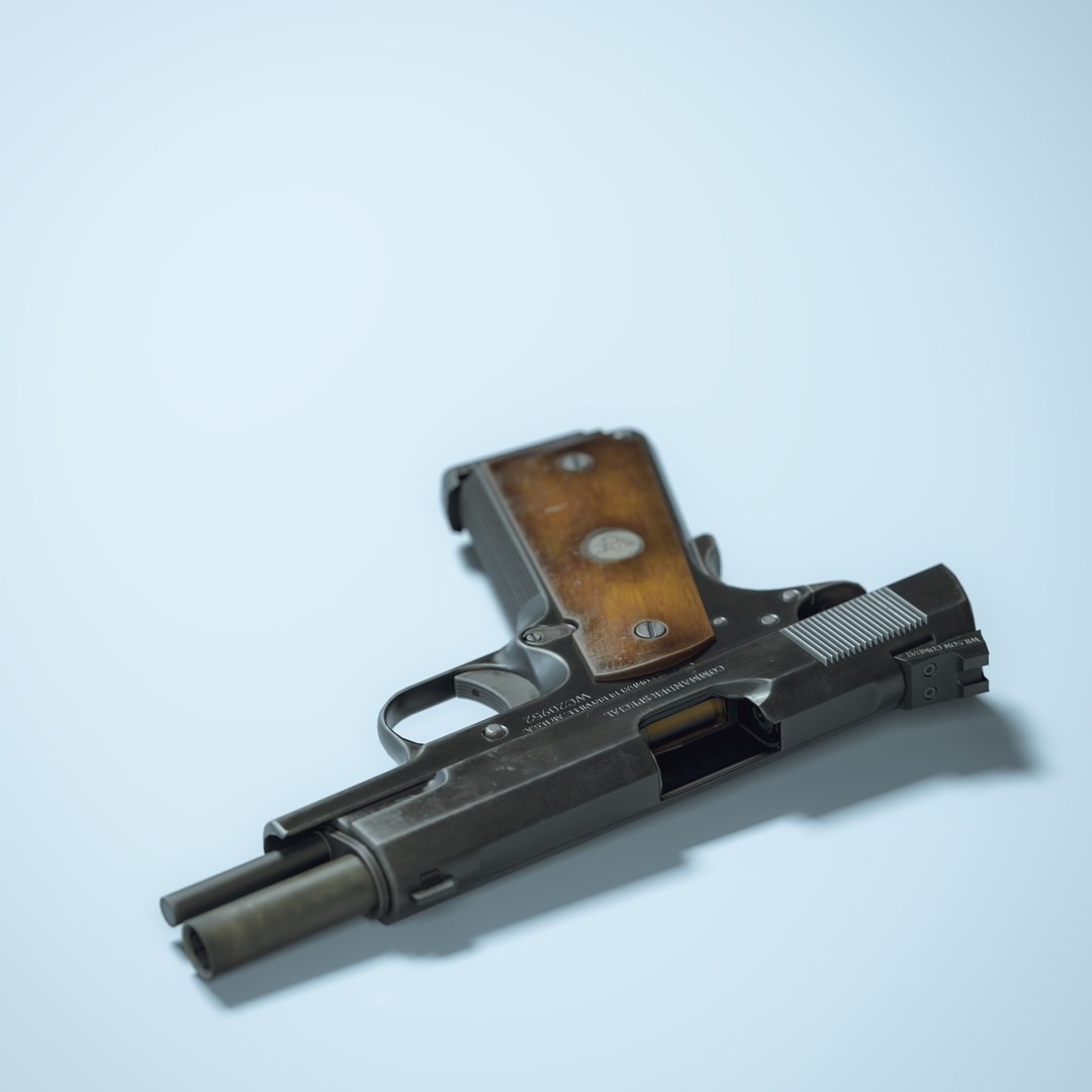 Game Ready Model Colt M1911 Commander Model - TurboSquid 1730974