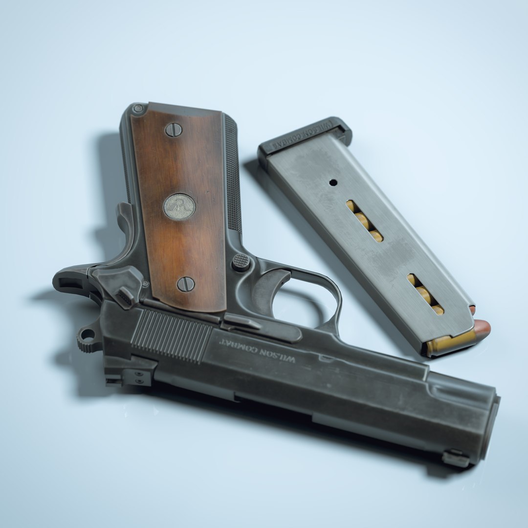 Game Ready Model Colt M1911 Commander Model - TurboSquid 1730974