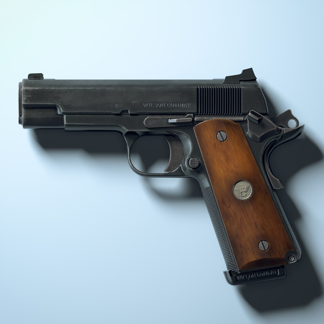 Game Ready Model Colt M1911 Commander Model - TurboSquid 1730974