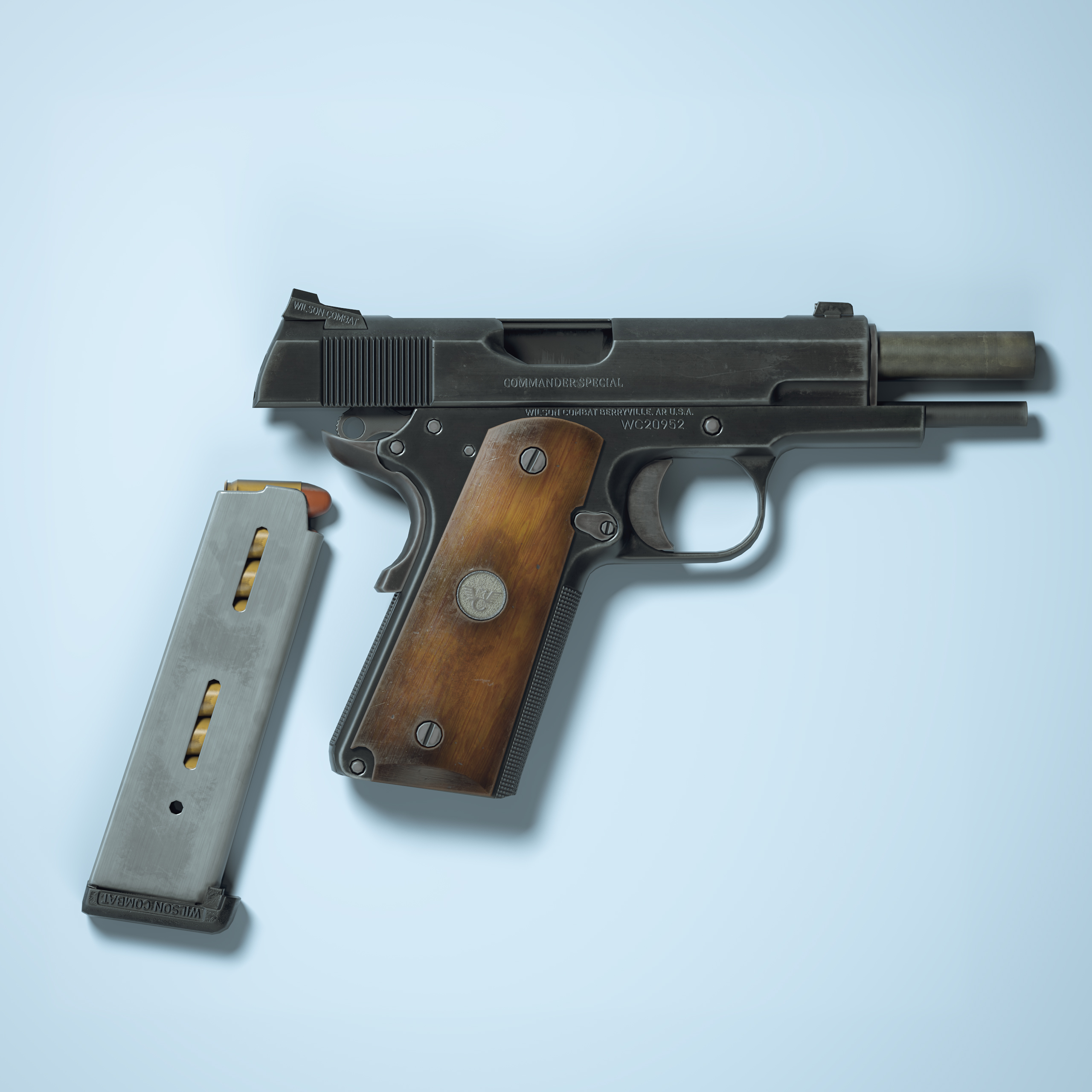 modelo 3d Modelo listo para el juego Colt M1911 Commander - TurboSquid ...