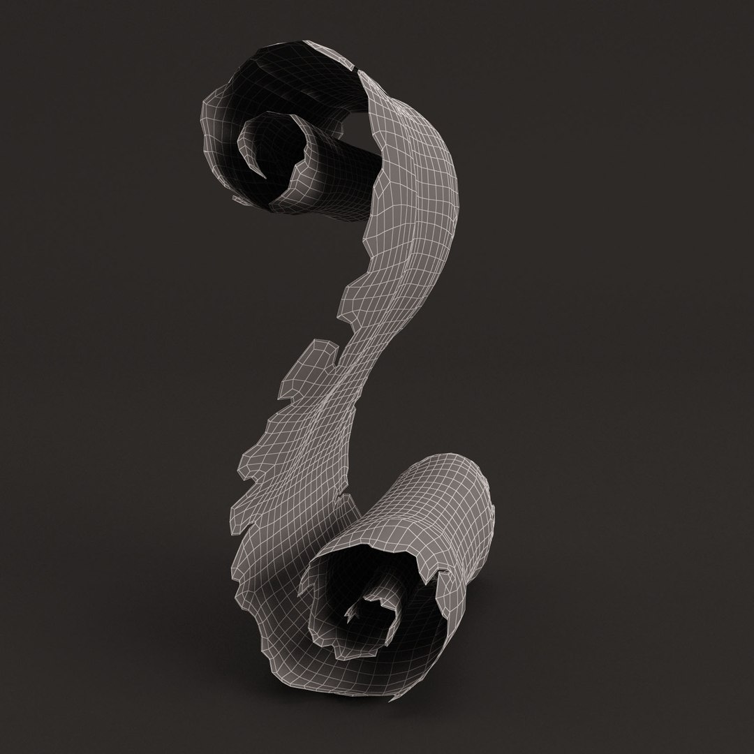 3d Model Scroll