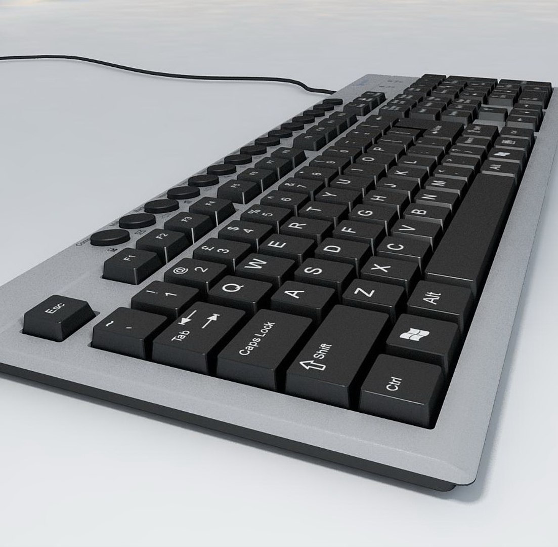 keyboard 3d obj