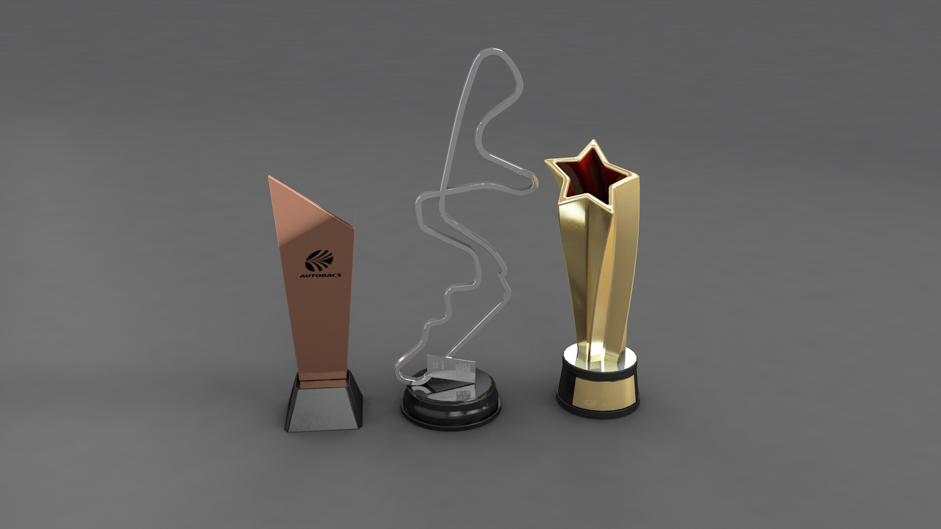 Racing Trophies 3D Model - TurboSquid 1760782