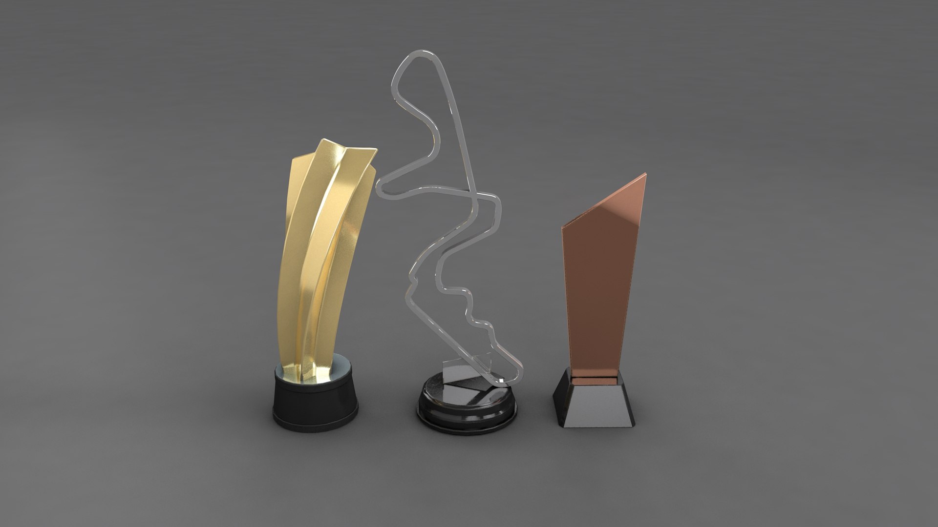 Racing Trophies 3D Model - TurboSquid 1760782