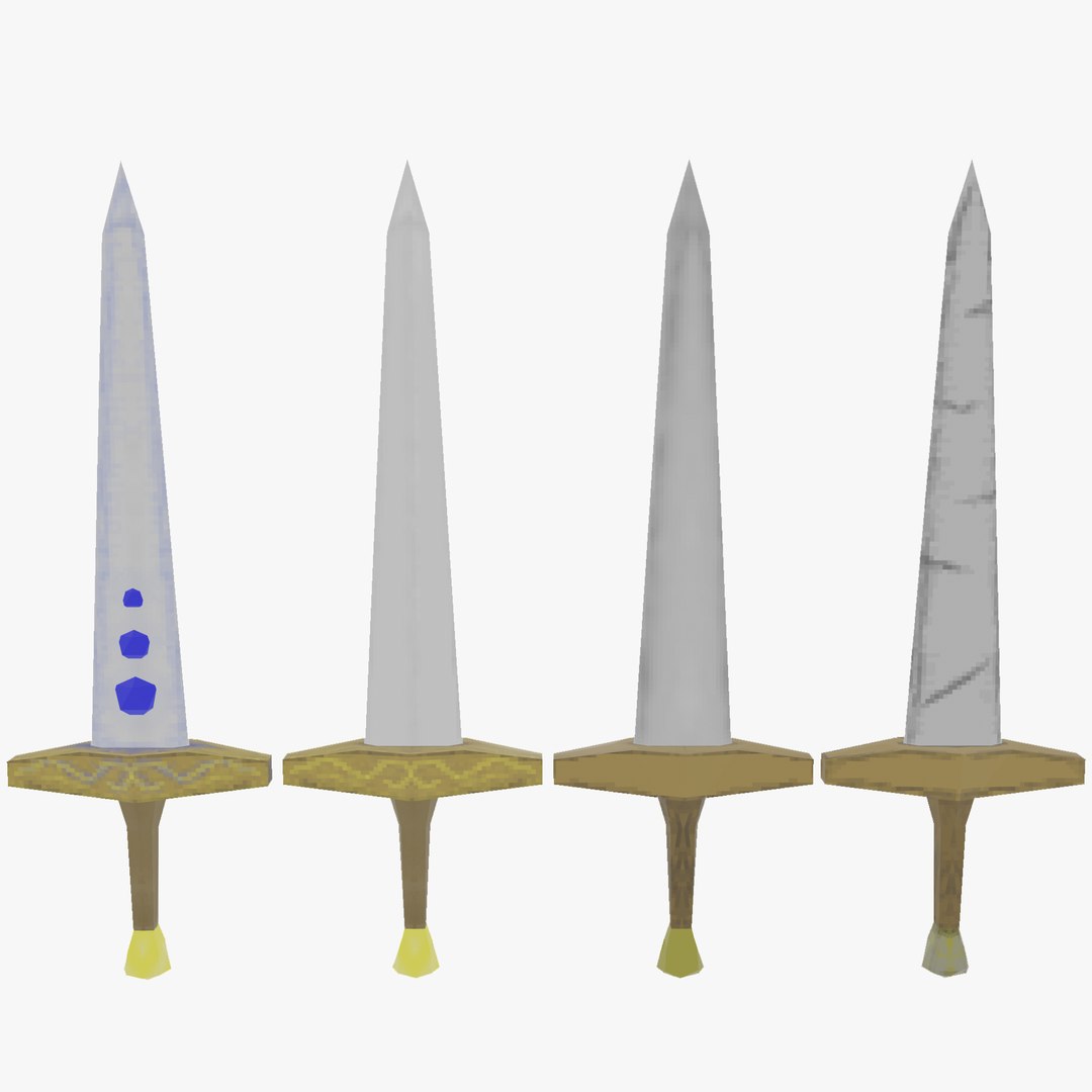 3D Level UP Fantasy low poly swords - TurboSquid 1987978