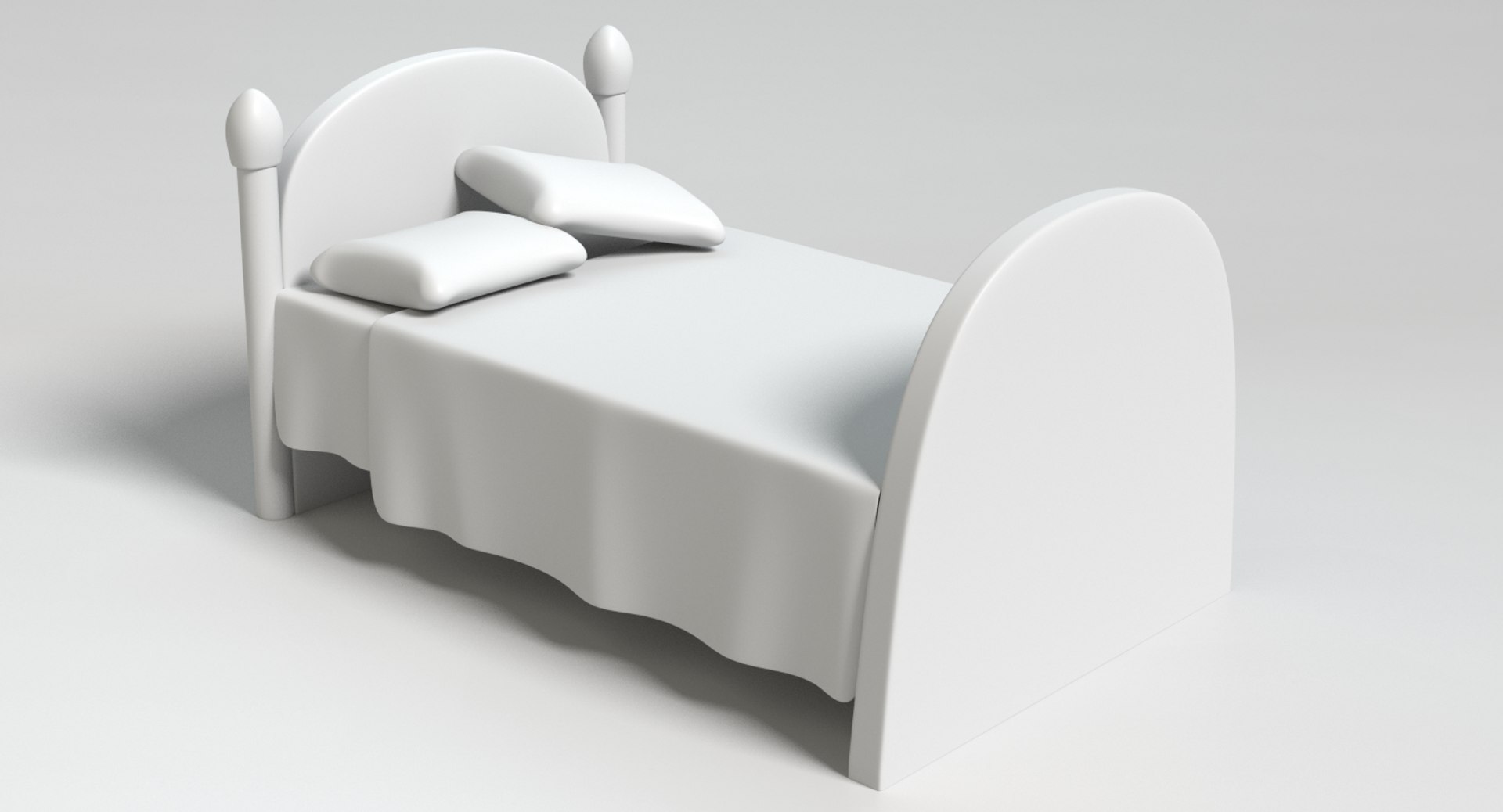 Cartoon Bed 3D | 1143780 | TurboSquid