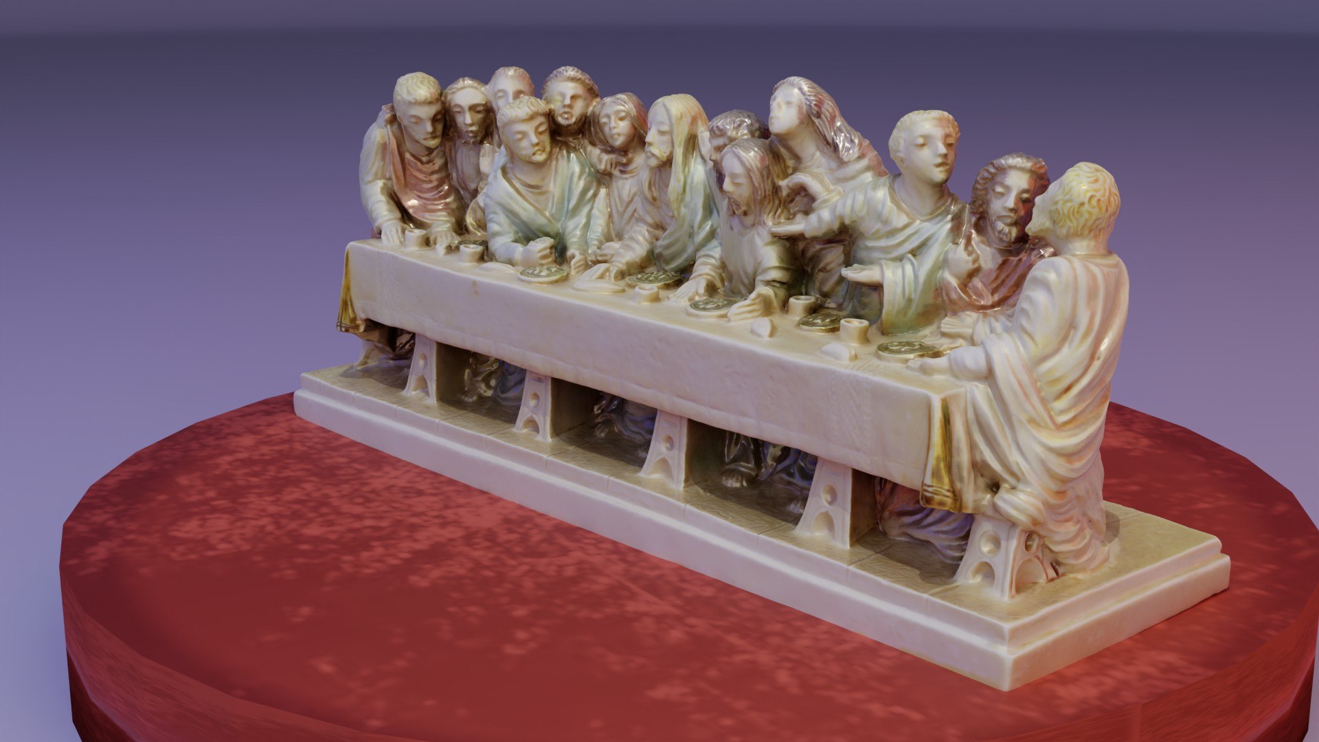 3D Model Last Supper Statue High-poly 3D Model - TurboSquid 1791933
