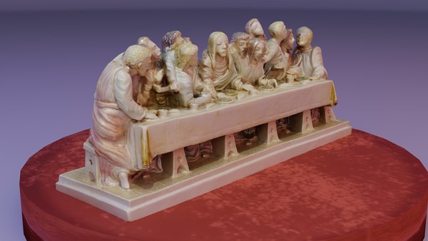 modelo 3d Estatua de la última cena modelo 3D de alta poli - TurboSquid ...