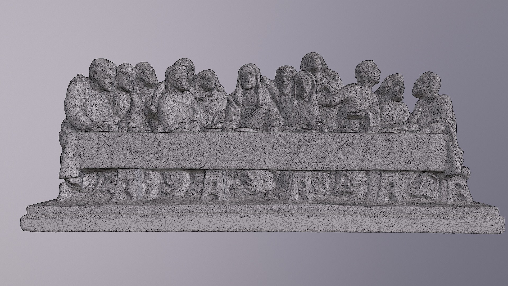 3D Model Last Supper Statue High-poly 3D Model - TurboSquid 1791933