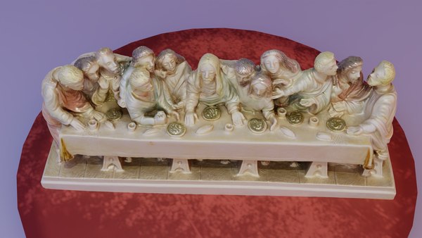 modelo 3d Estatua de la última cena modelo 3D de alta poli - TurboSquid ...