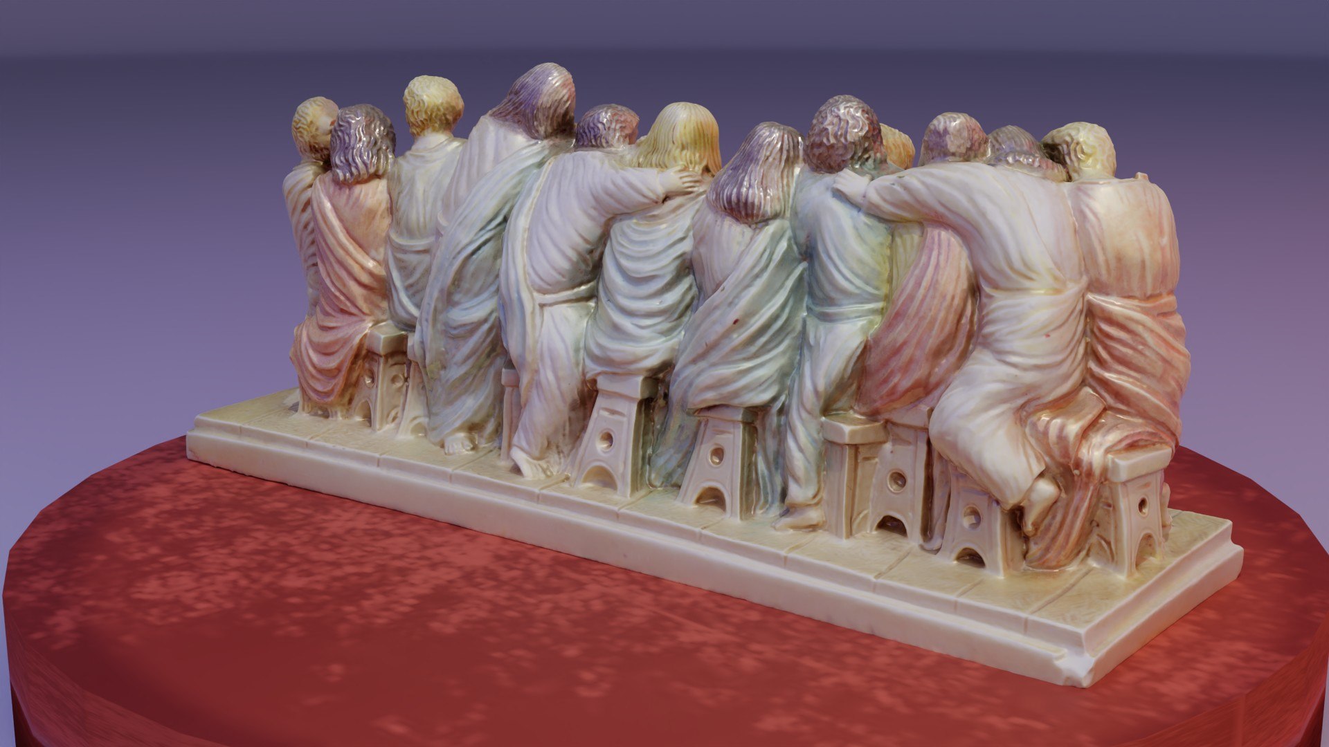 3D Model Last Supper Statue High-poly 3D Model - TurboSquid 1791933