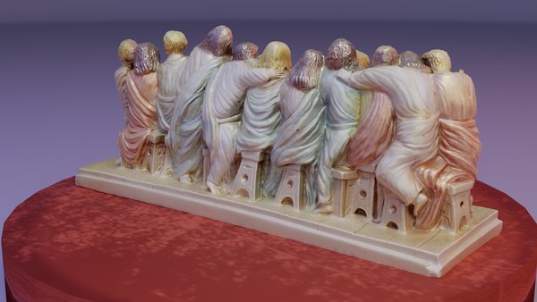 modelo 3d Estatua de la última cena modelo 3D de alta poli - TurboSquid ...