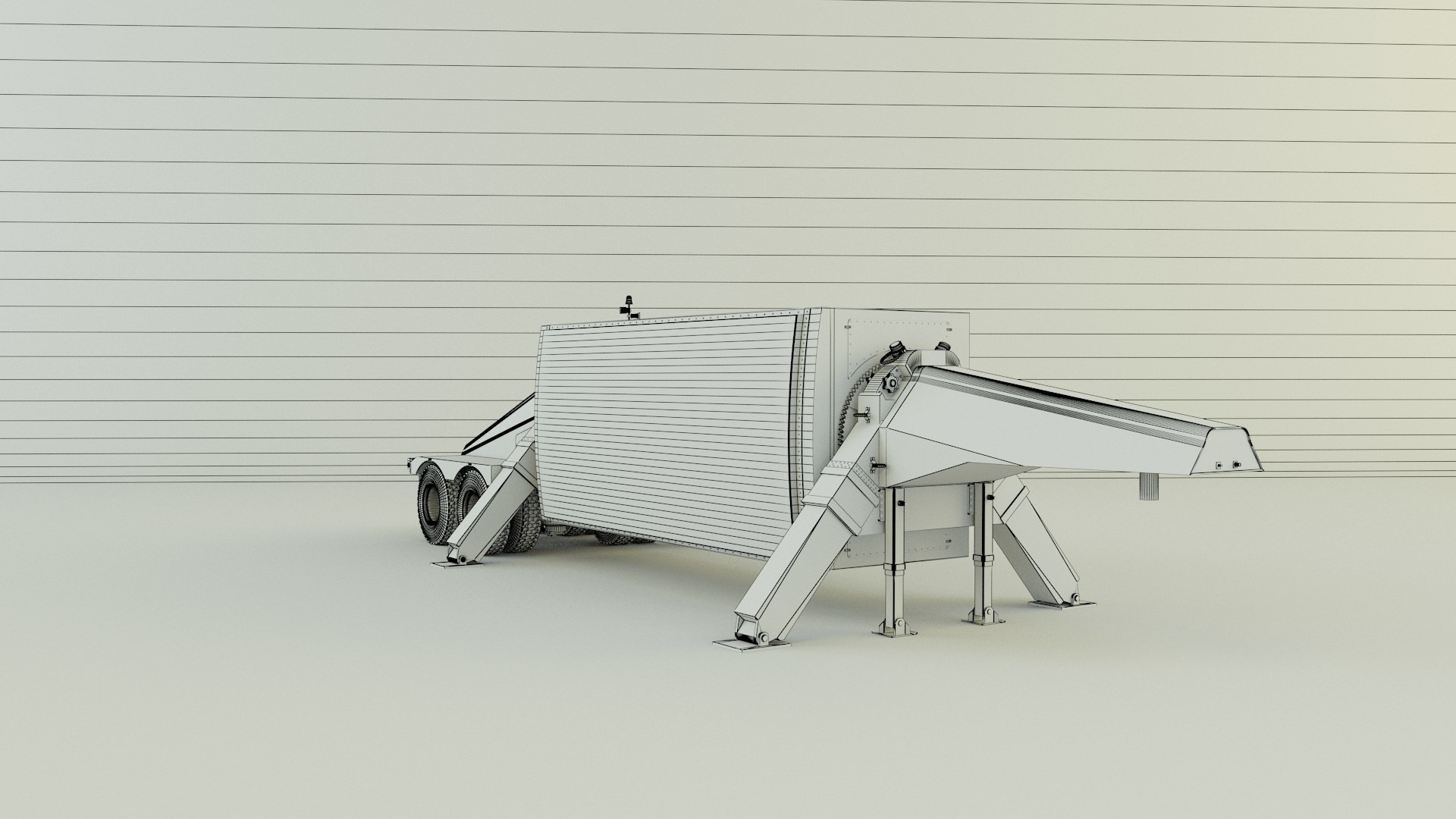 3D Model Trailer Tpy 2 Radar - TurboSquid 2356142