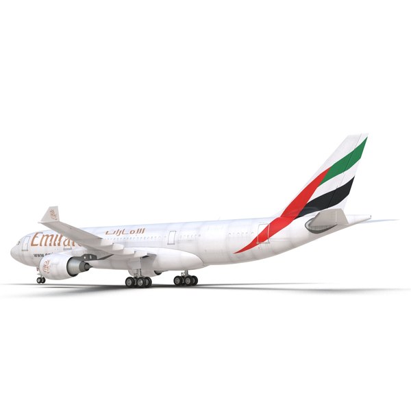 3d model airbus a330 p2f emirates