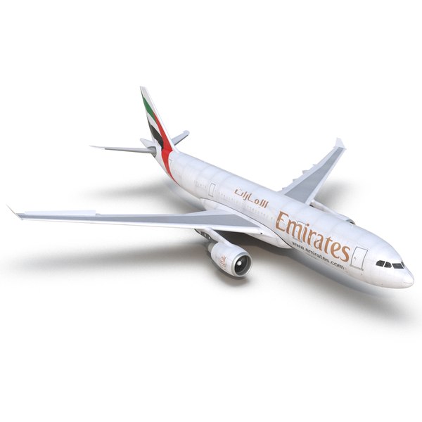 3d model airbus a330 p2f emirates