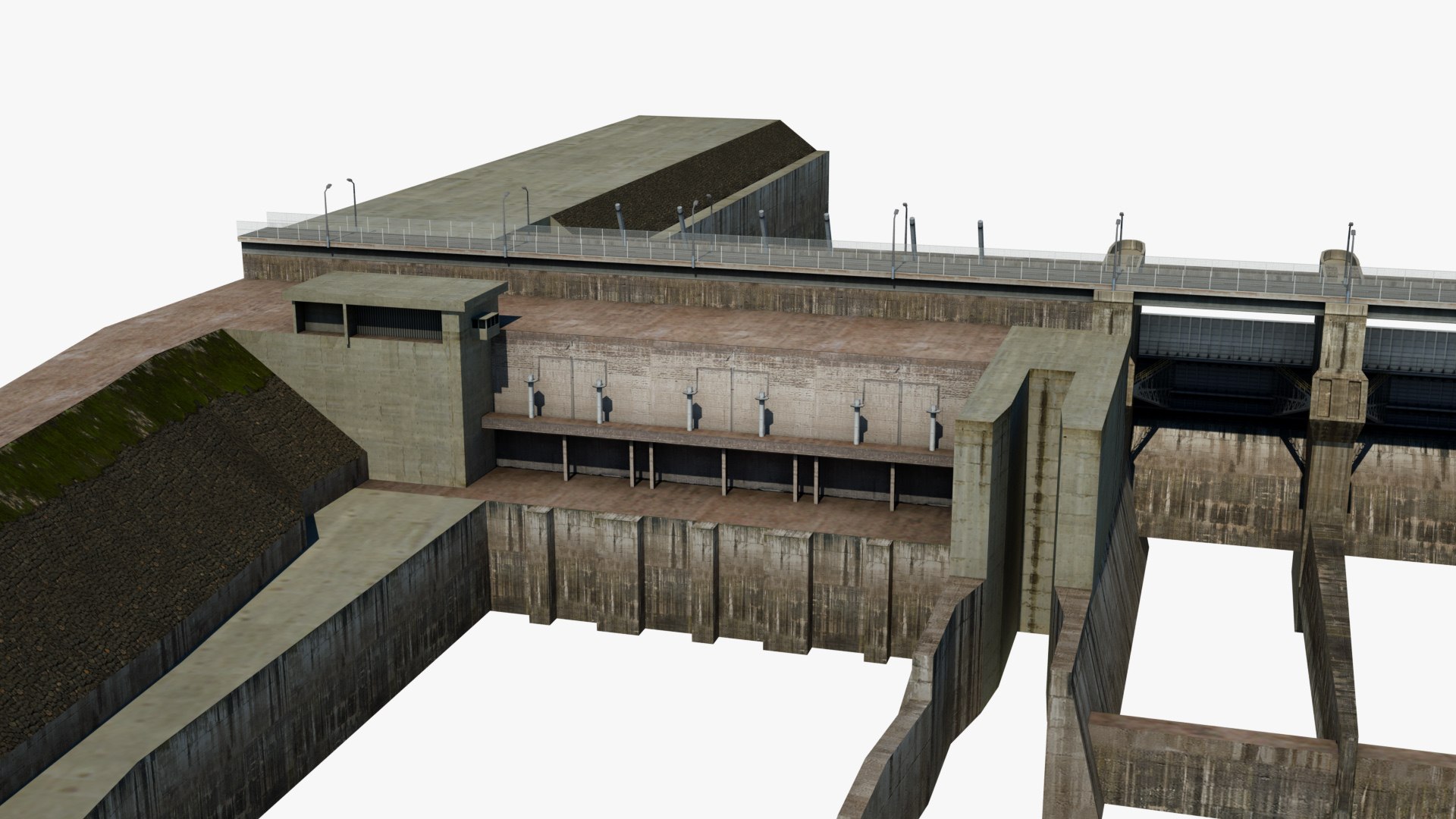 River Dam Lock 2 3D Model - TurboSquid 1450177