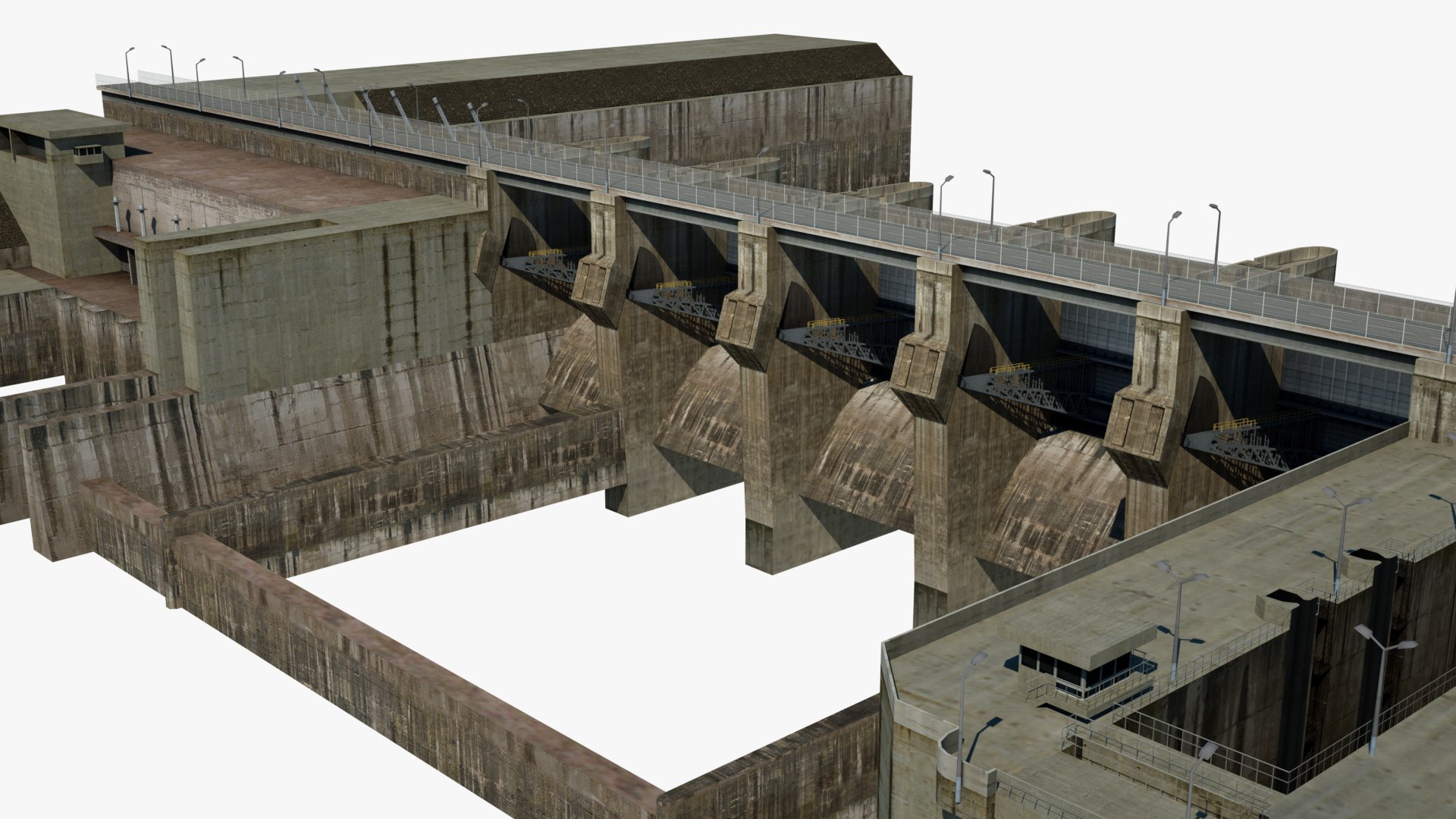 River Dam Lock 2 3D Model - TurboSquid 1450177