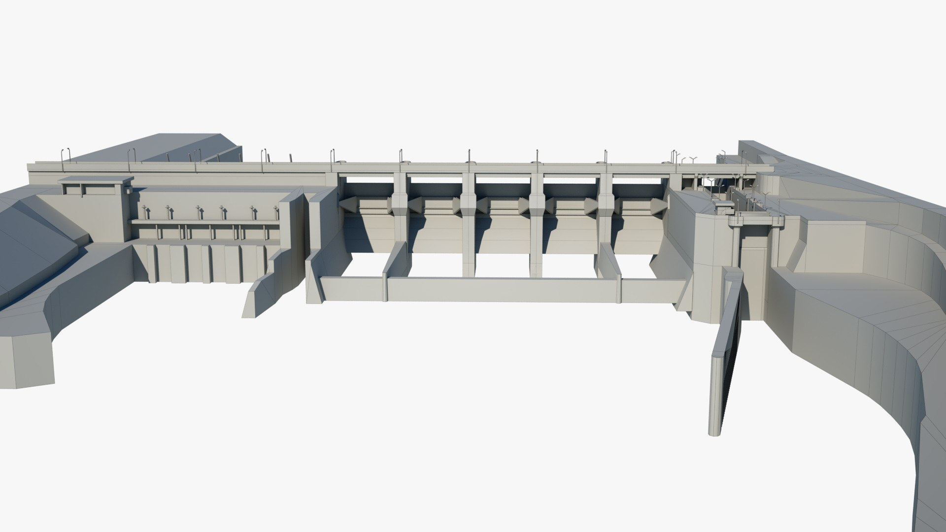 River Dam Lock 2 3D Model - TurboSquid 1450177