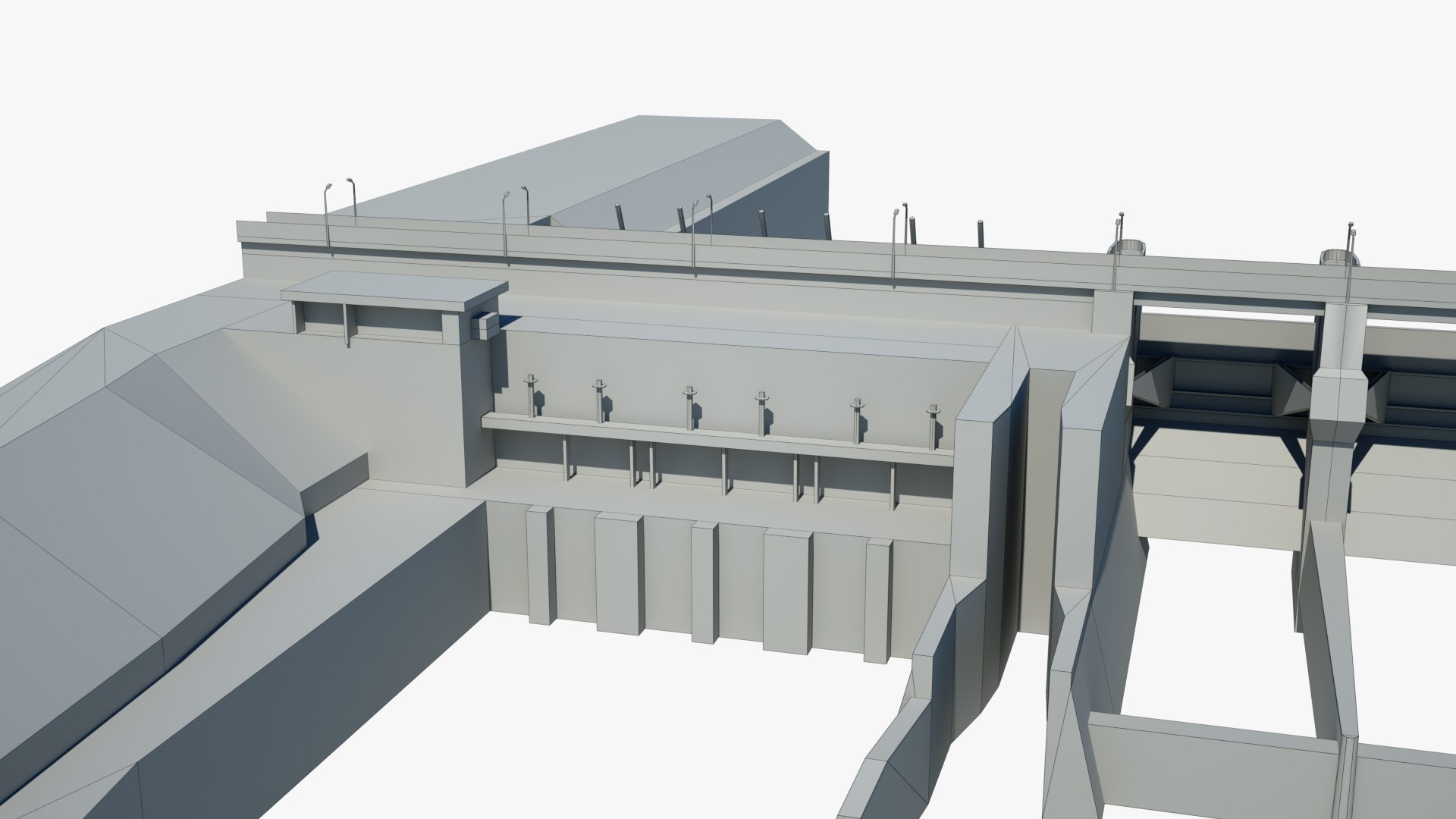River Dam Lock 2 3D Model - TurboSquid 1450177