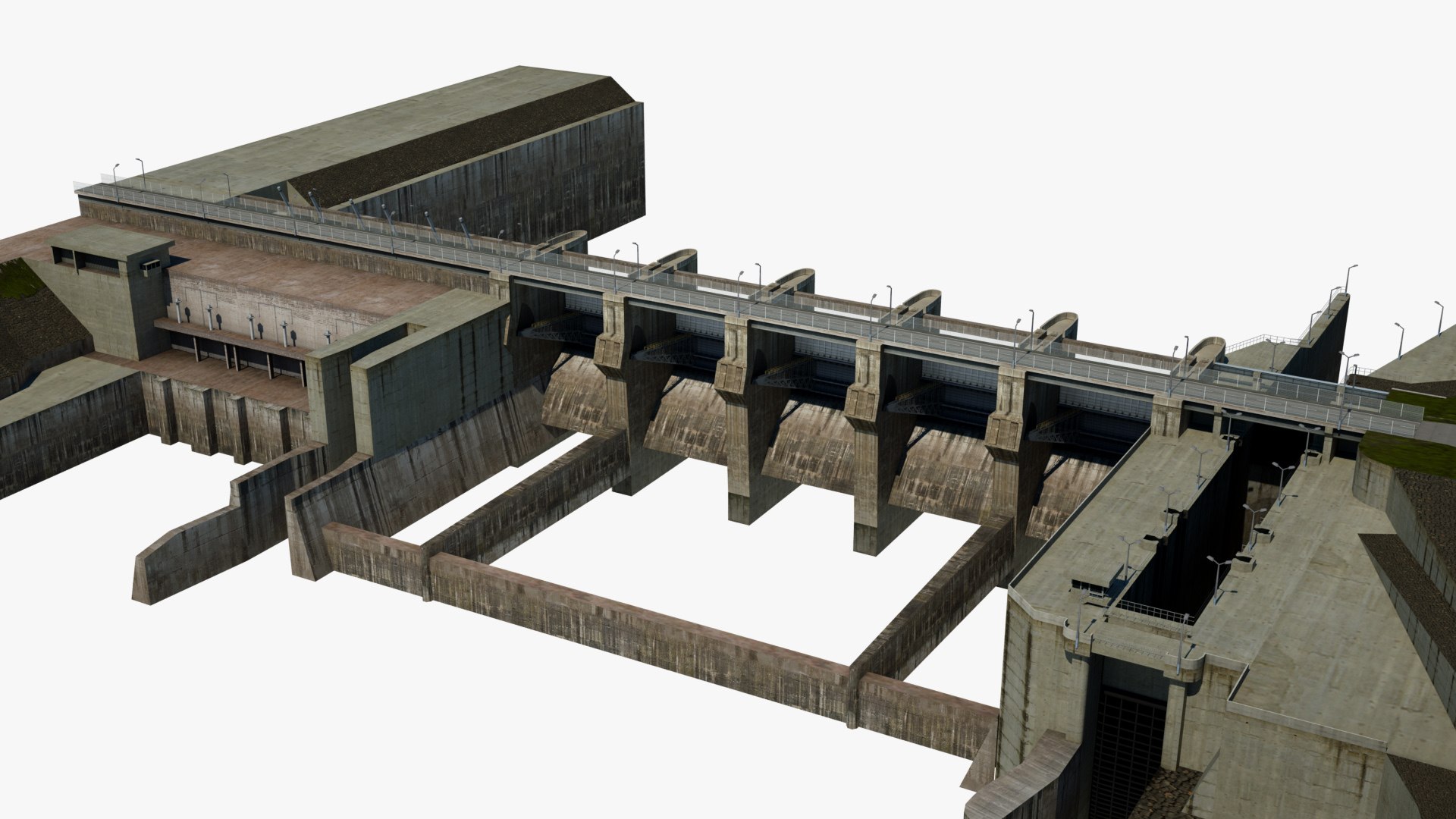 River Dam Lock 2 3D Model - TurboSquid 1450177