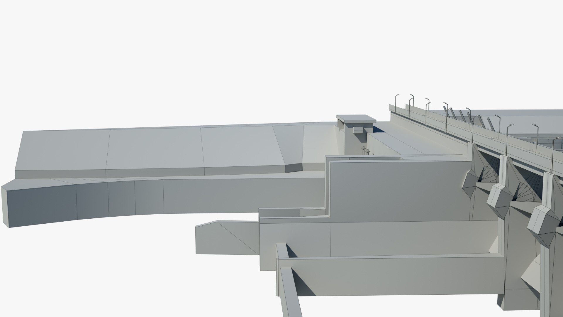 River Dam Lock 2 3D Model - TurboSquid 1450177