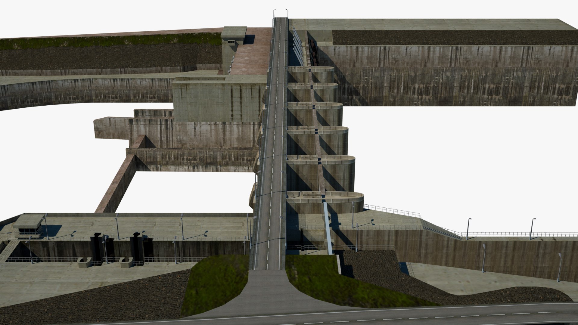 River Dam Lock 2 3D Model - TurboSquid 1450177