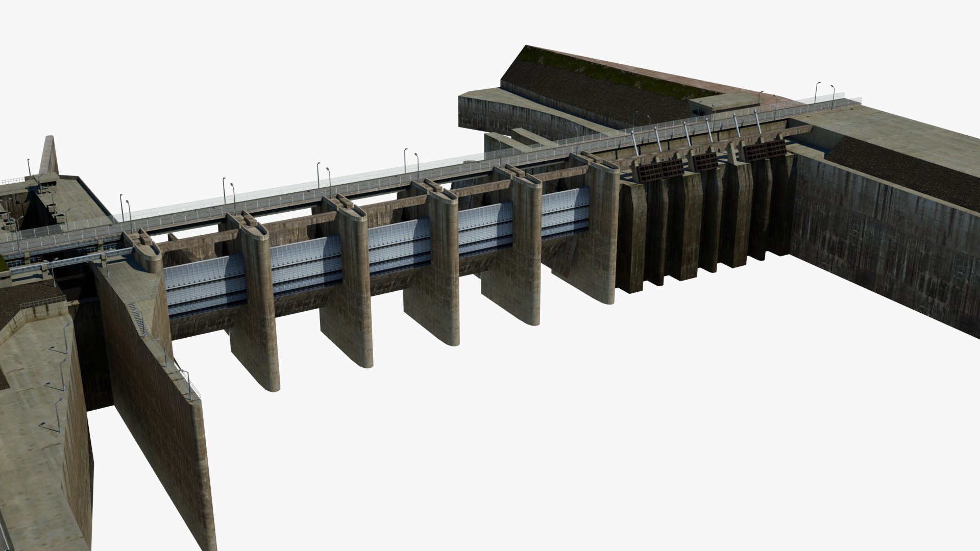 River Dam Lock 2 3D Model - TurboSquid 1450177