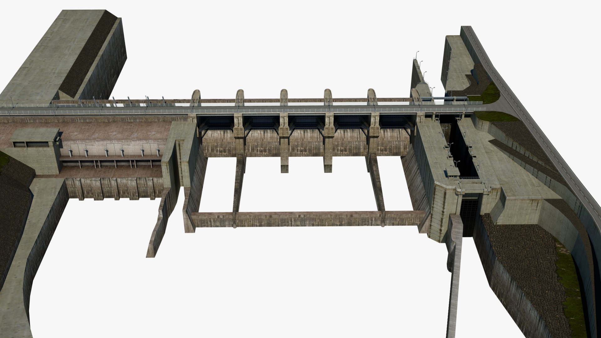 River Dam Lock 2 3D Model - TurboSquid 1450177