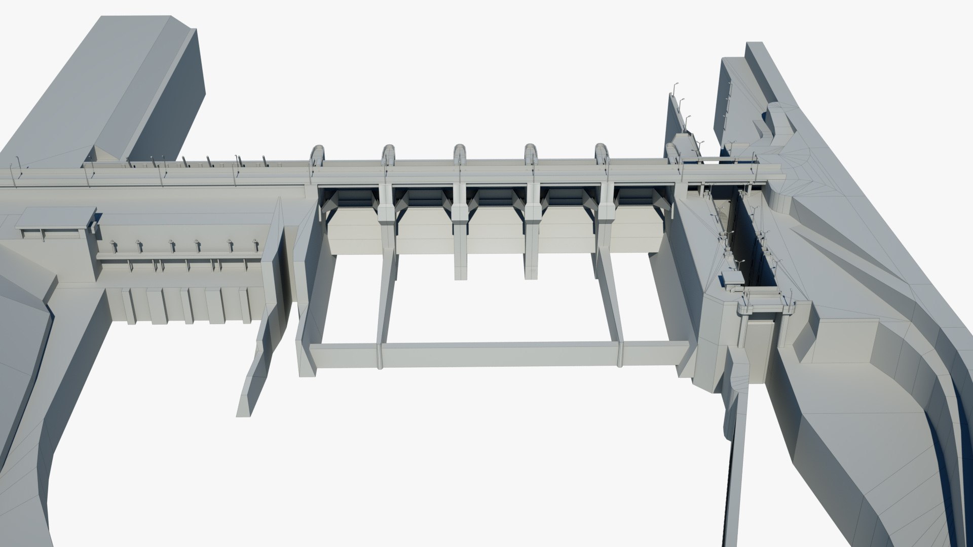 River Dam Lock 2 3D Model - TurboSquid 1450177