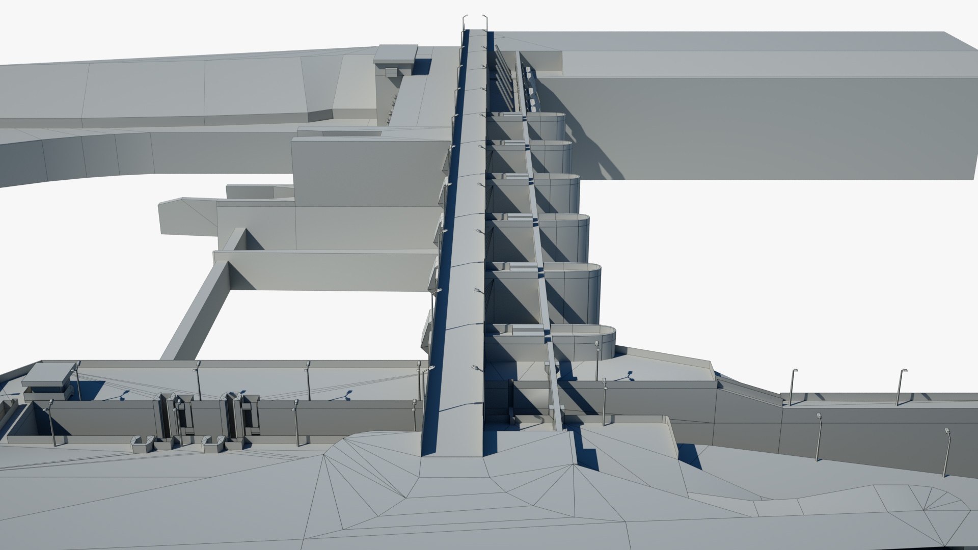 River Dam Lock 2 3D Model - TurboSquid 1450177