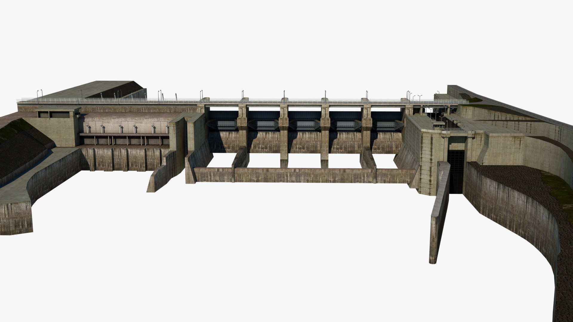 River Dam Lock 2 3D Model - TurboSquid 1450177