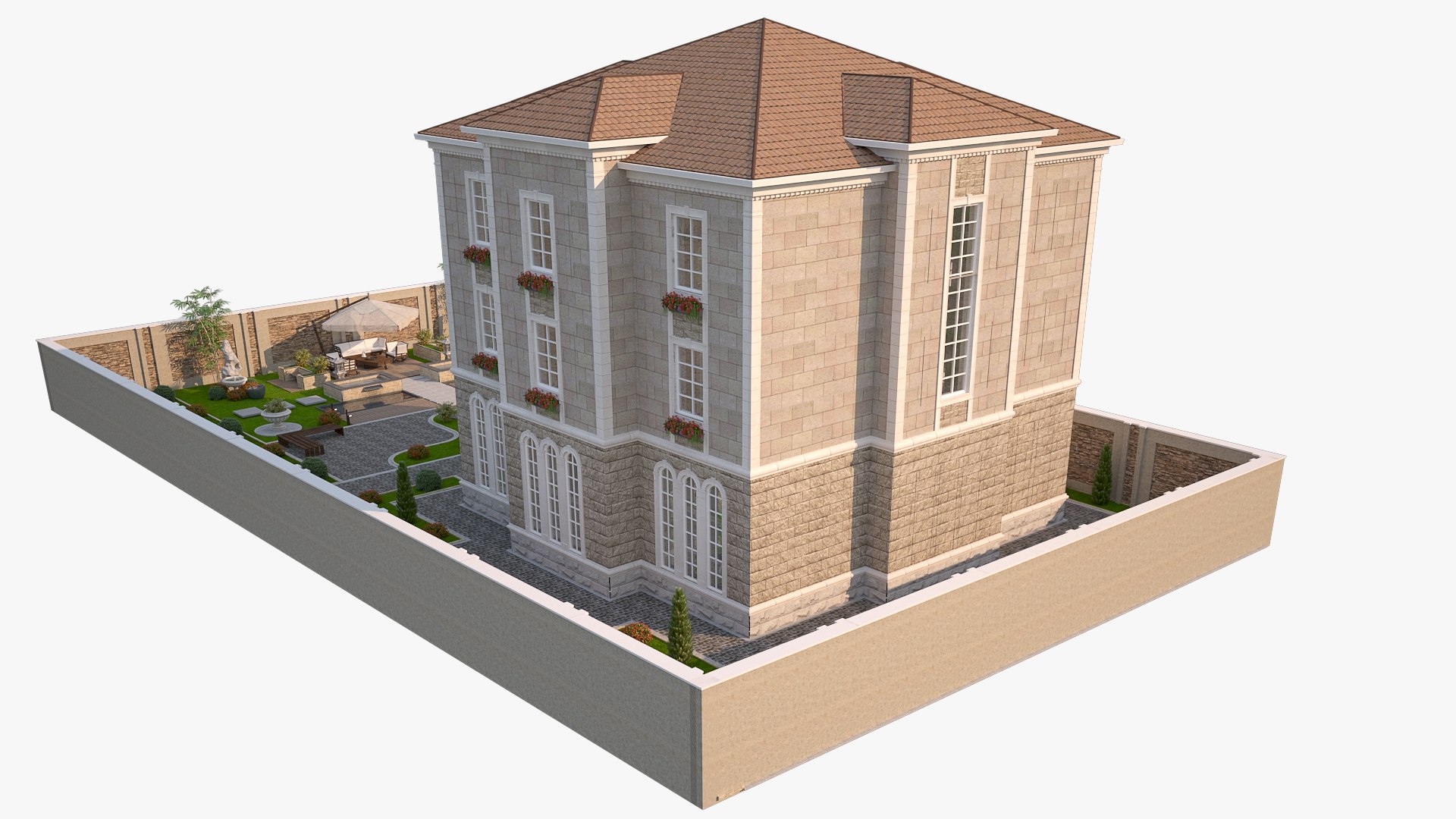 House Realistic 3D Model - TurboSquid 1499007