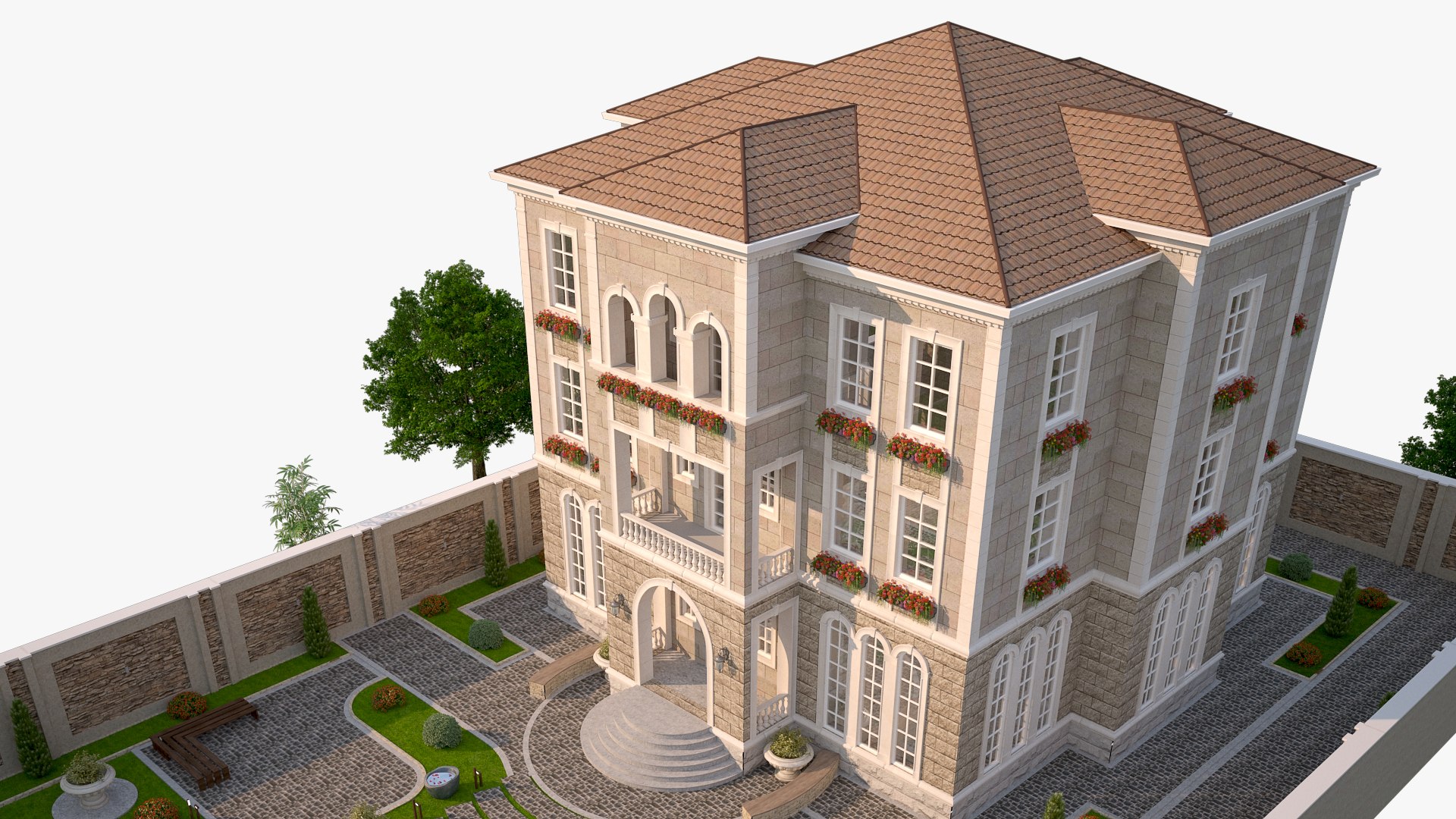 House Realistic 3D Model - TurboSquid 1499007