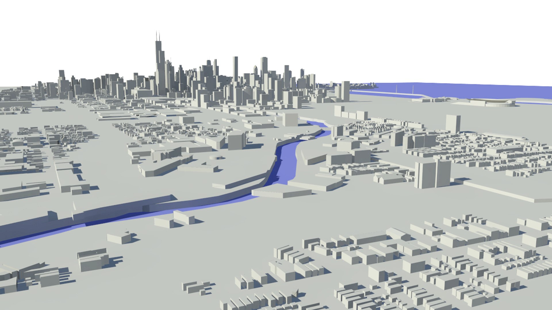 3d Cityscape Chicago