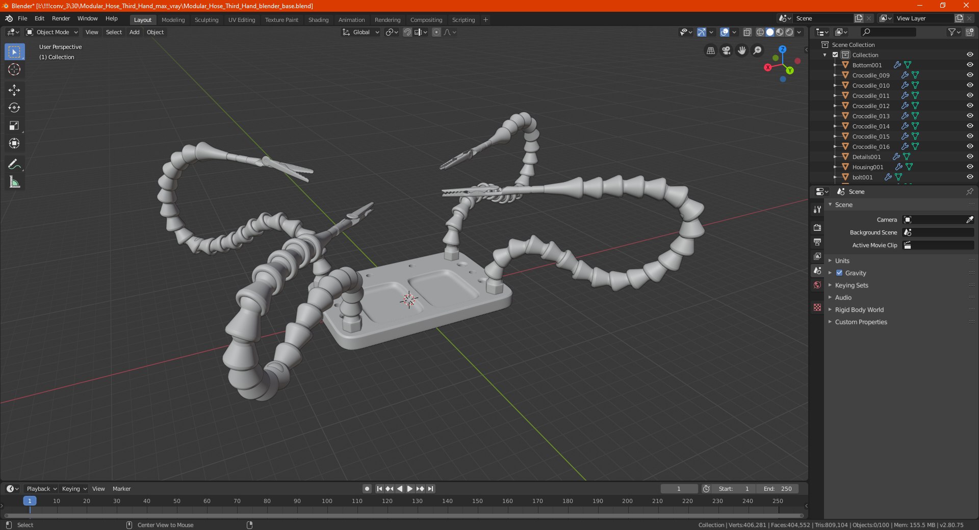 3D Modular Hose Hand - TurboSquid 1606781