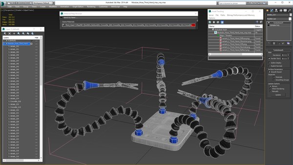3D modular hose hand - TurboSquid 1606781