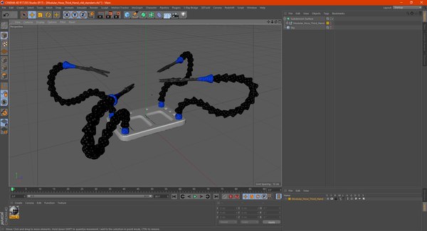 3D modular hose hand - TurboSquid 1606781