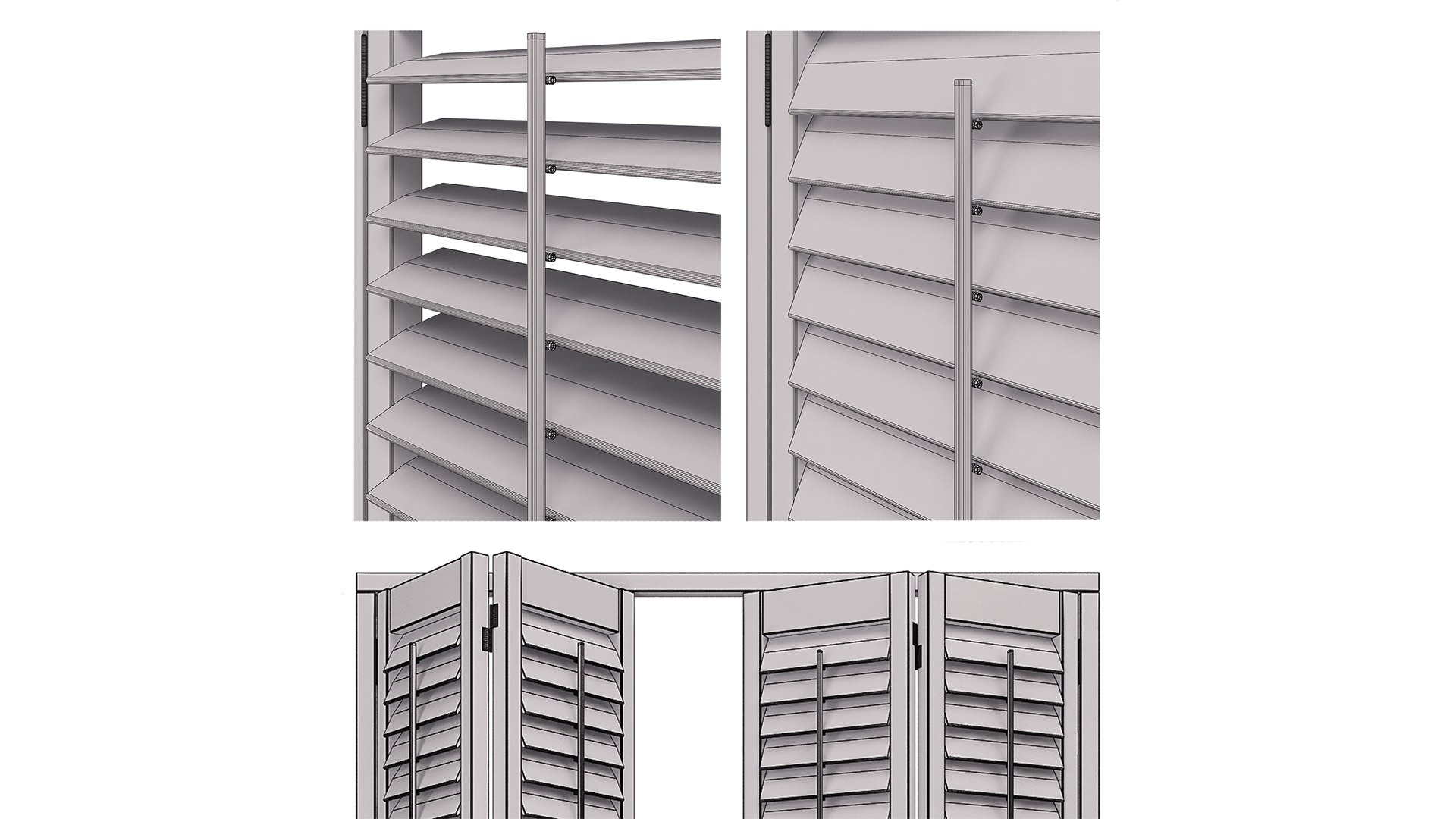 3D Model Shutters Doors 3 - TurboSquid 2106510