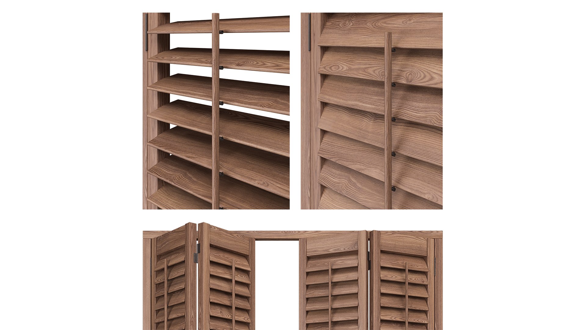 3D Model Shutters Doors 3 - TurboSquid 2106510