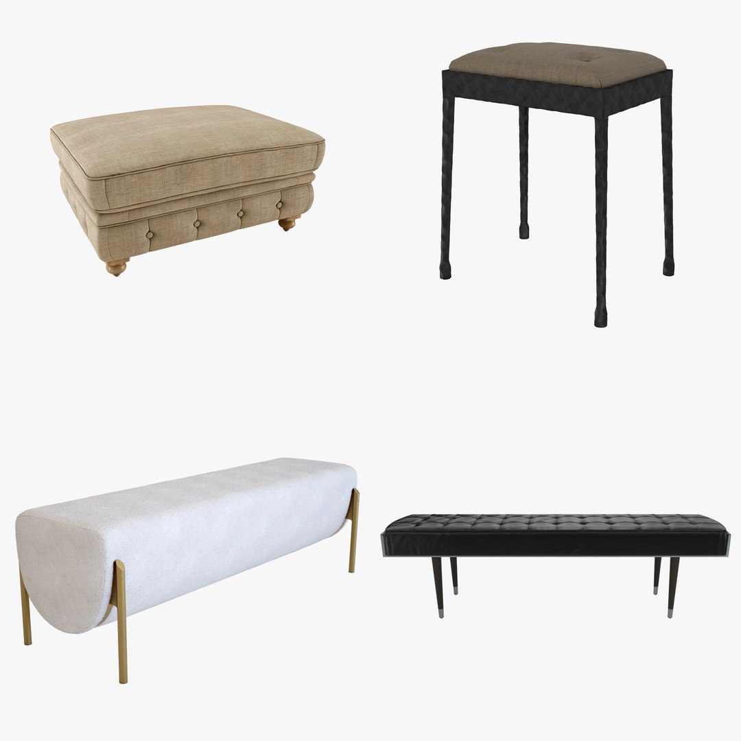 Bench Stools 3D Model - TurboSquid 2014048