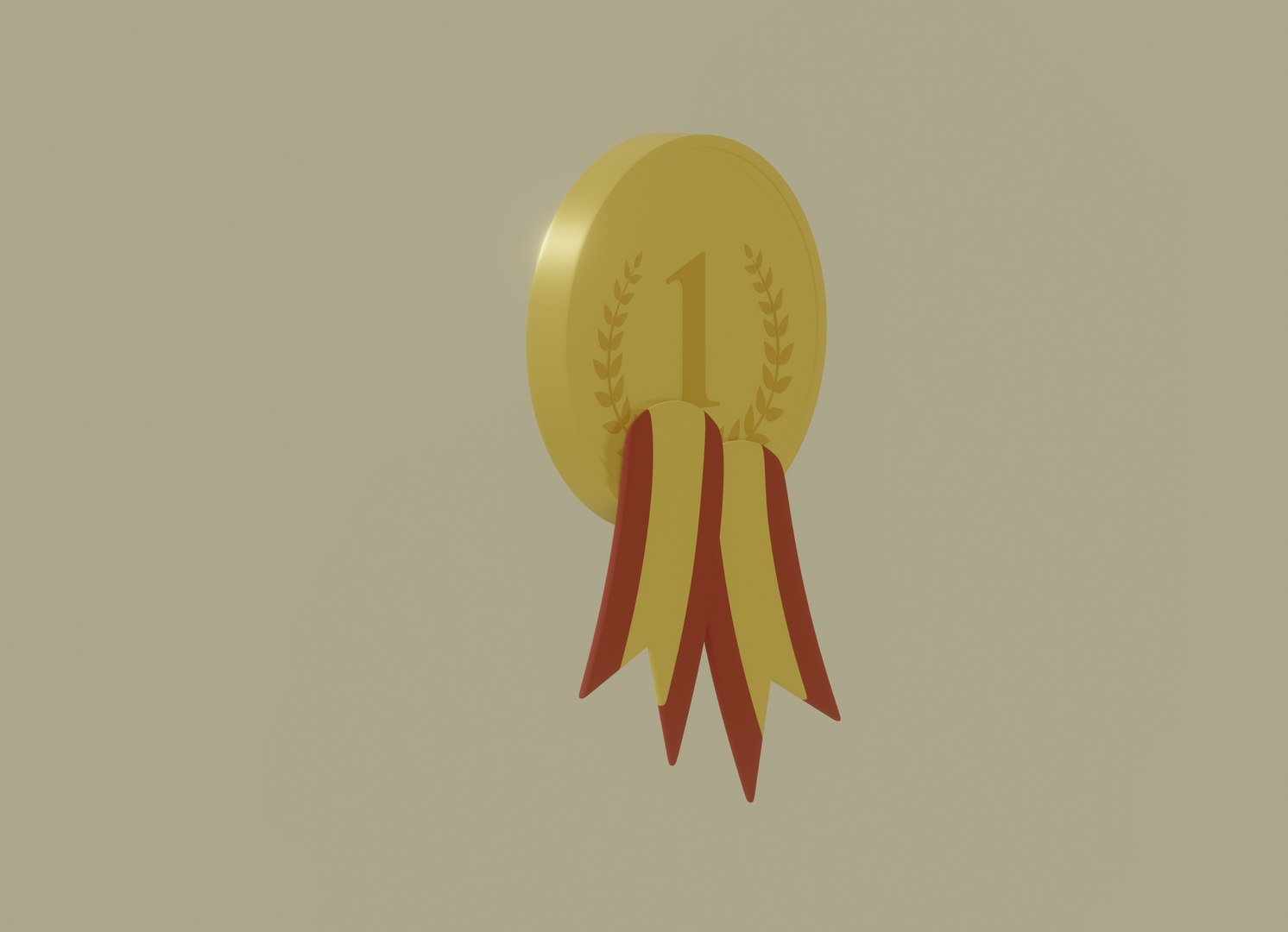 3D Gold Medal Model - TurboSquid 2197160