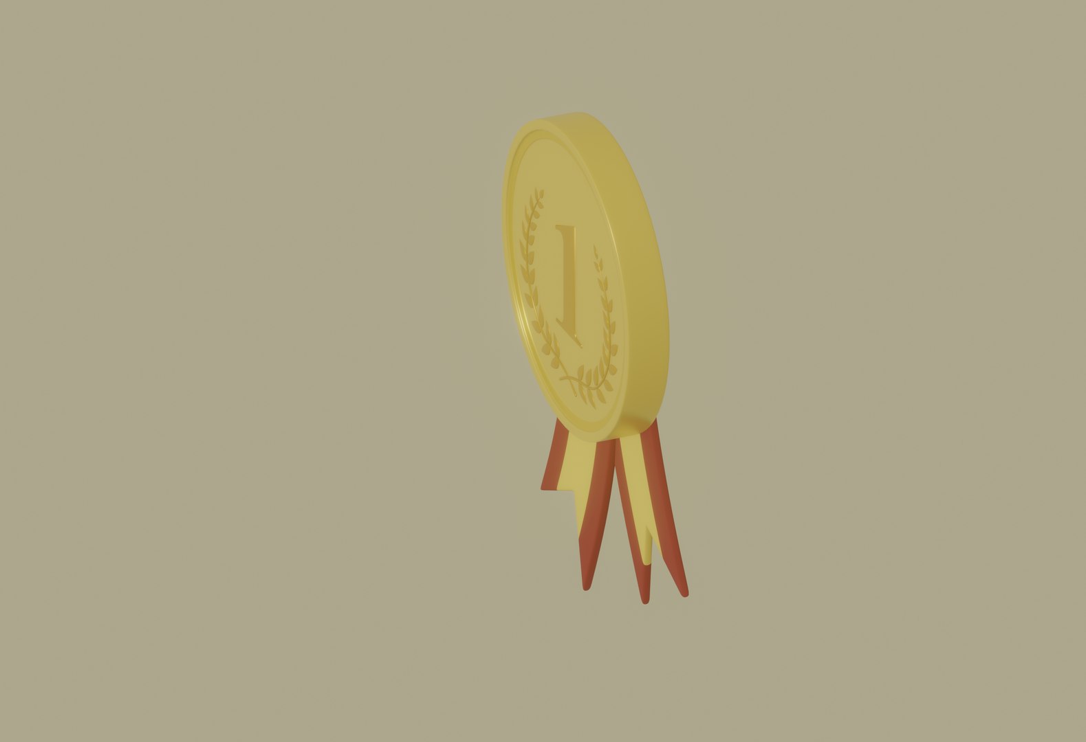 3D Gold Medal Model - TurboSquid 2197160