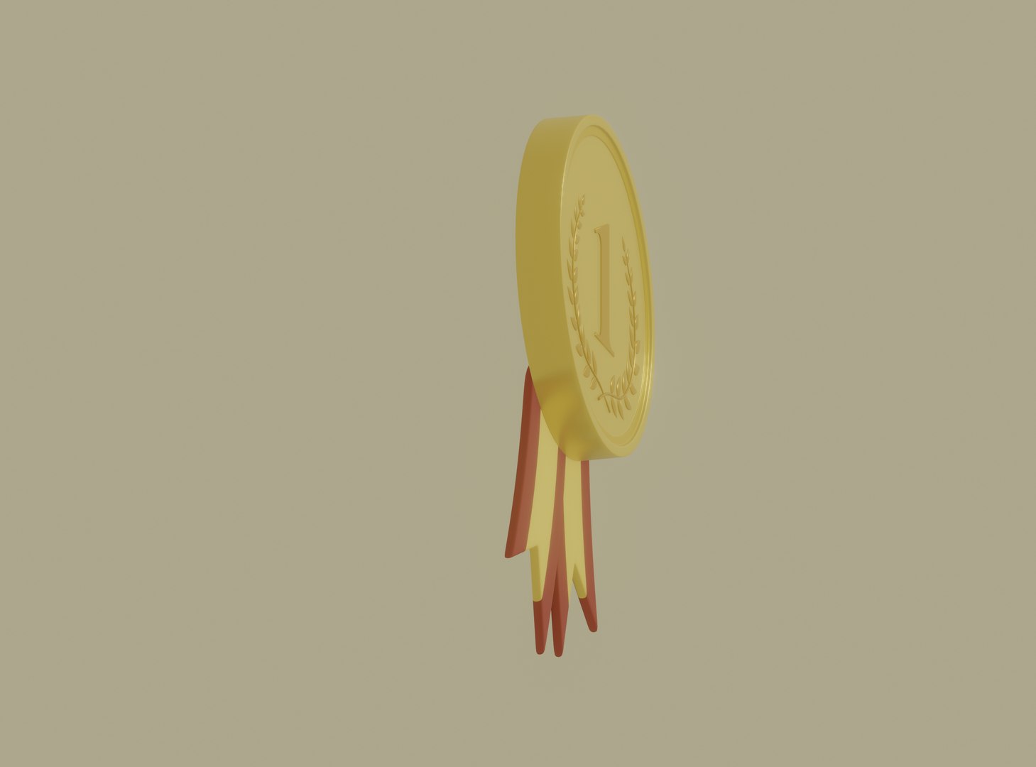3D Gold Medal Model - TurboSquid 2197160