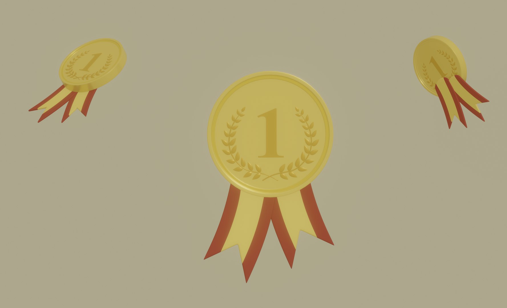 3D Gold Medal Model - TurboSquid 2197160