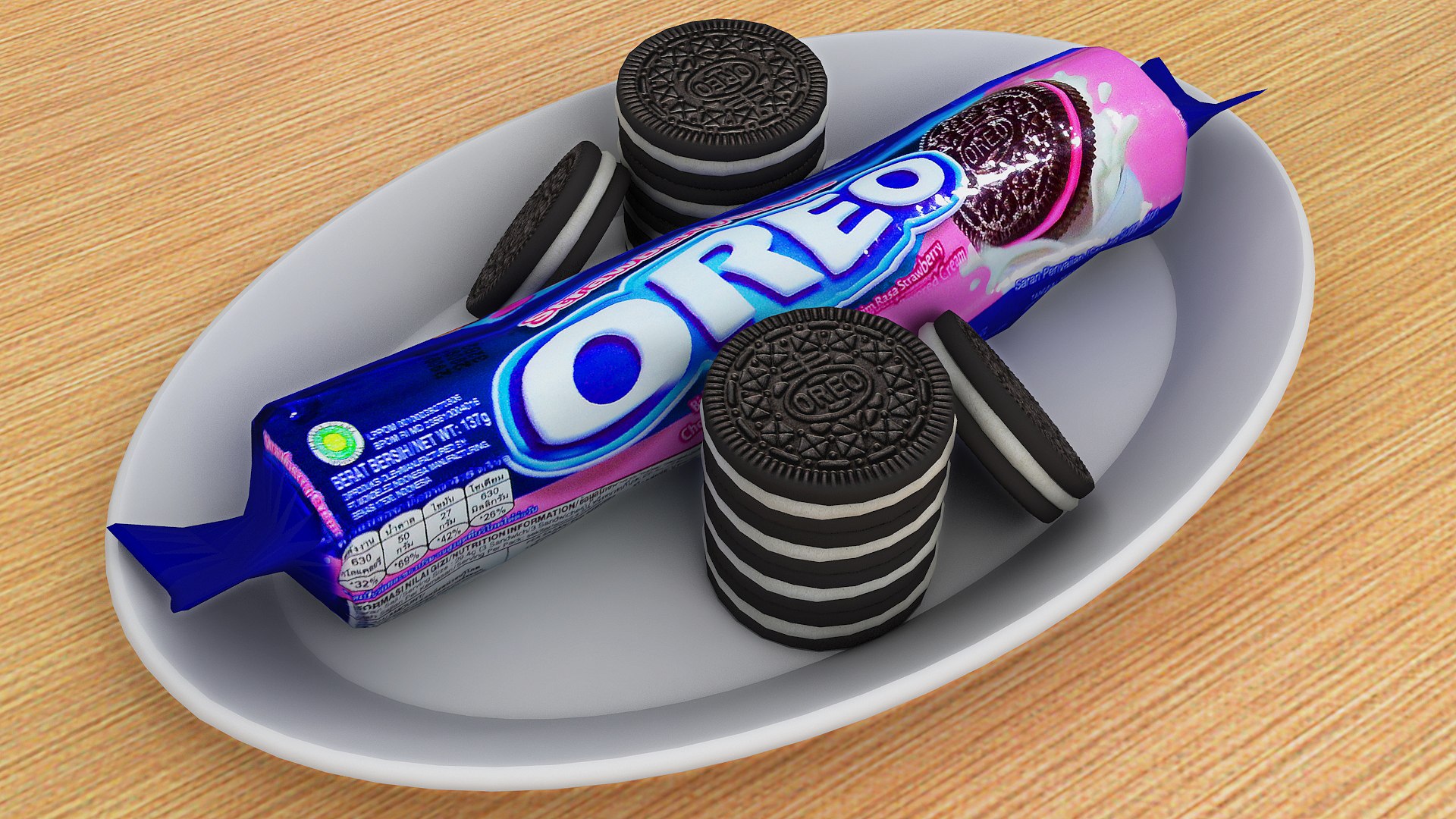 Oreo Biscuit Model - TurboSquid 1794626