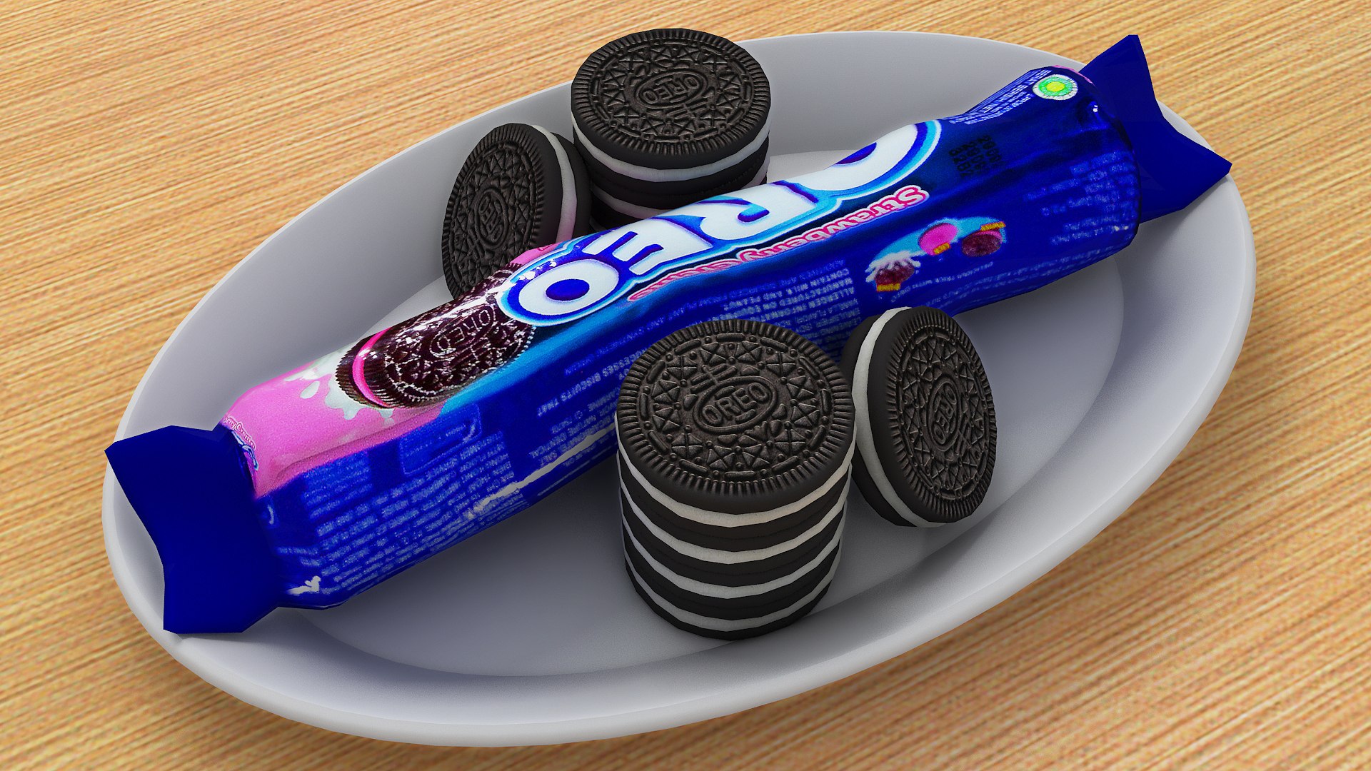 Oreo Biscuit Model - TurboSquid 1794626
